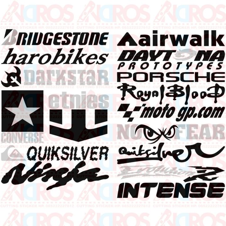 Macam tulisan cutting stiker untuk motor dan mobil rame4 | Lazada Indonesia