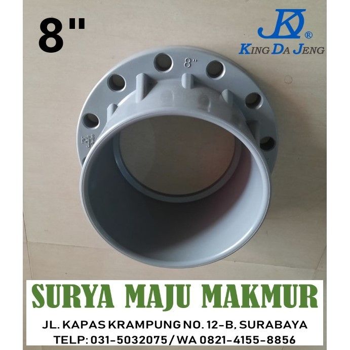 Flange 8" inch PVC AW Merk KDJ Taiwan JIS 10K | Lazada Indonesia
