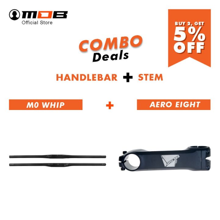 MOB Aero Eight Stem & M0 Whip Handlebar Combo Promo | Lazada PH