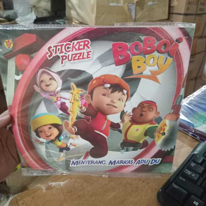 BUKU ANAK - STICKER PUZZLE BOBOIBOY : MENYERANG MARKAS ADU DU | Lazada ...