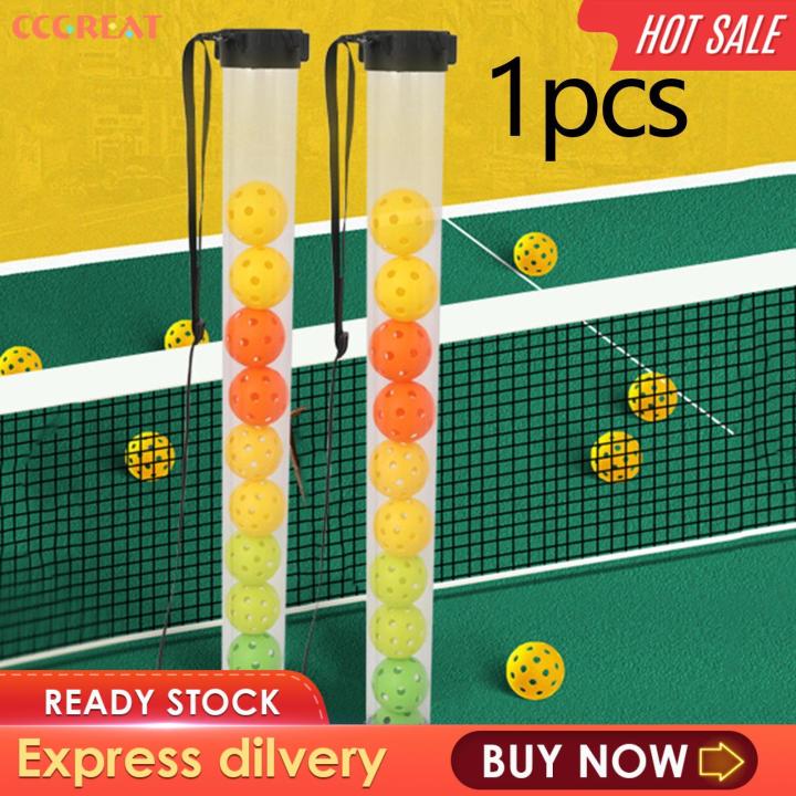 CCGREAT Pickleball Pick up Tube Clear Hold 12 Balls Portable Tennis ...