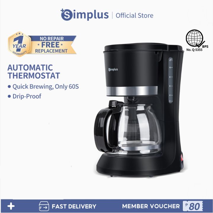 Simplus Coffee Maker 12-Cup Drip Multi-Function Coffee Machines KFJH005 ...