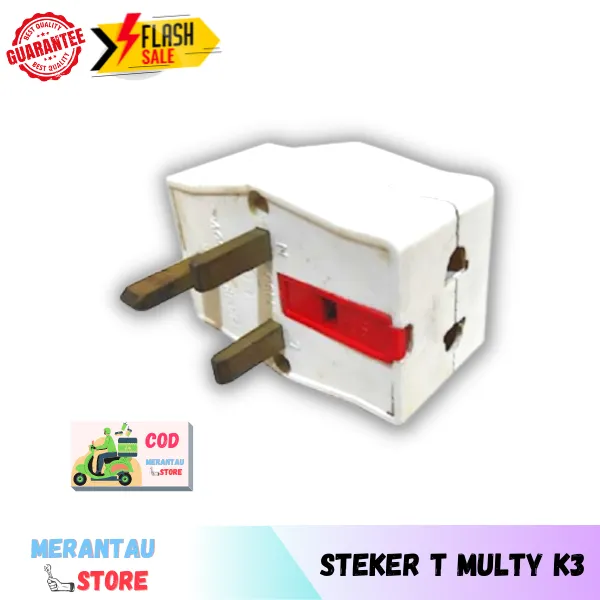 Steker T Multy Colokan 3 Lubang Multi Steker Saklar T Listrik Sambungan ...