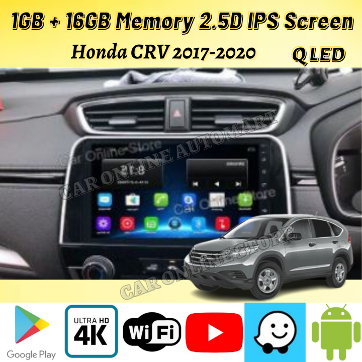 HONDA CRV 2017-2020 ~ MOHAWK T3L MS SERIES Q-LED 1GB+16GB 4K ANDROID ...