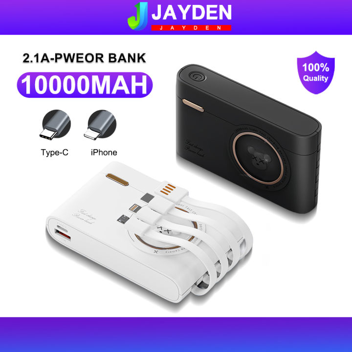 Original Power banks 8000mah 10000mAh Comes with 4 wires Belt iPhone ...