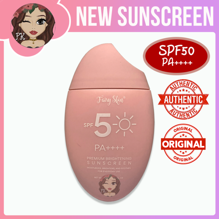 NEW Fairy Skin Sunscreen Premium Brightening Sun Screen SPF50 PA ...