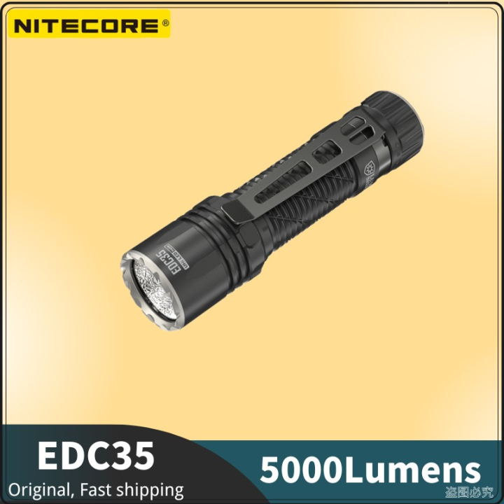Nitecore EDC35 5000 Lumen EDC Flashlight, USB-C Rechargeable, High Power Super Bright Sticker ...