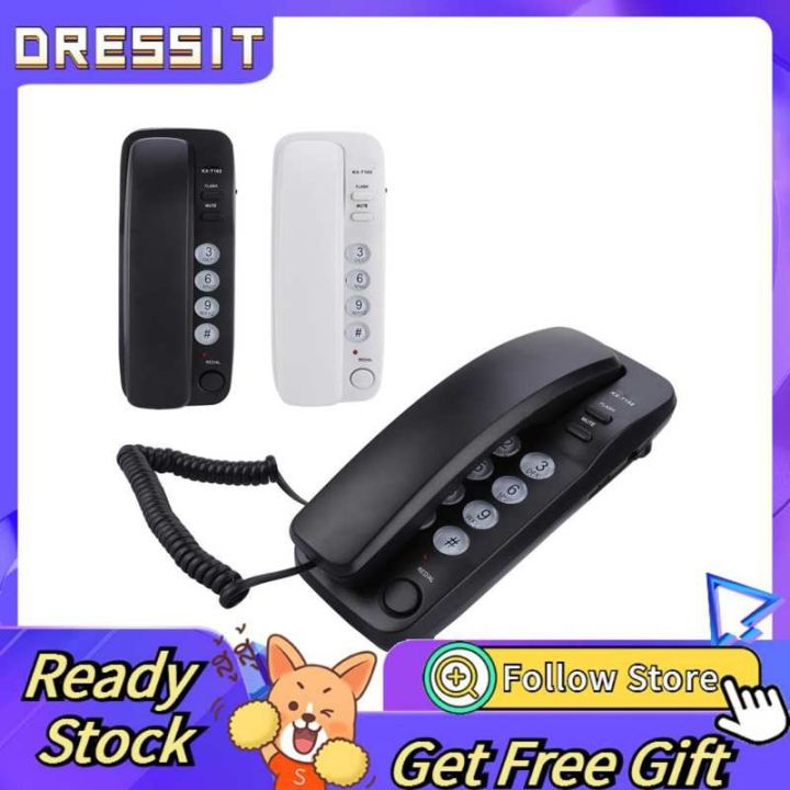 [ Ready ] Desktop/Wall Mount Landline Corded Telephone Extension Hotel Family Home Phone | Lazada PH