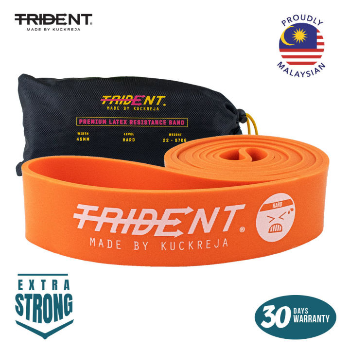 Trident hard premium resistance band-45mm (22 - 57kg) | Lazada PH