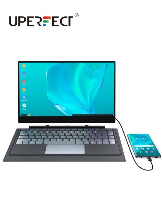 [New] UPERFECT X Pro 4K True Portable Monitor w/ Keyboard Battery 15.6 ...