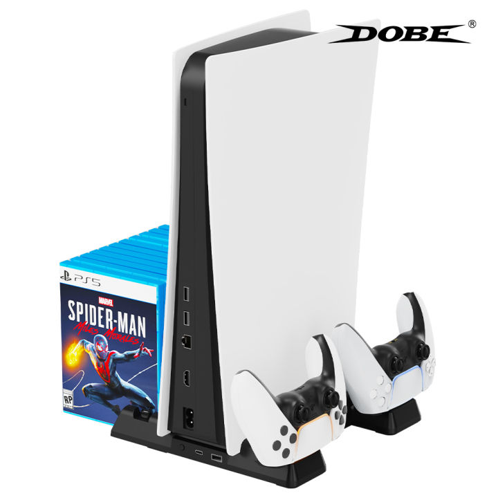 DOBE PS5 Accessories Stand with Cooling Station for Playstation 5 Disc ...