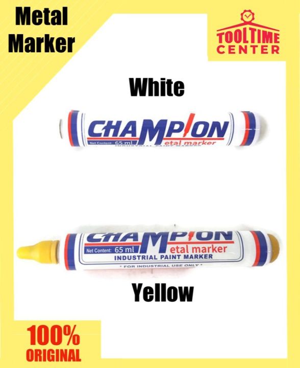 Champion Industrial Metal Paint Marker Color Available: White & Yellow ...