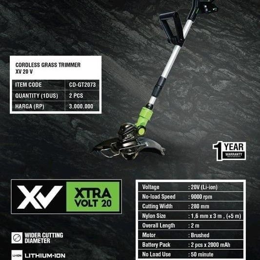 TEKIRO CORDLESS BRUSHLESS GRASS TRIMMER MESIN POTONG RUMPUT | Lazada ...