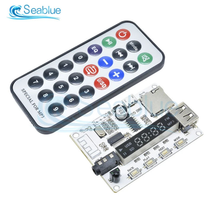 LED Digital Mp3 Decoder Board Bluetooth Module Player Module FM Radio ...