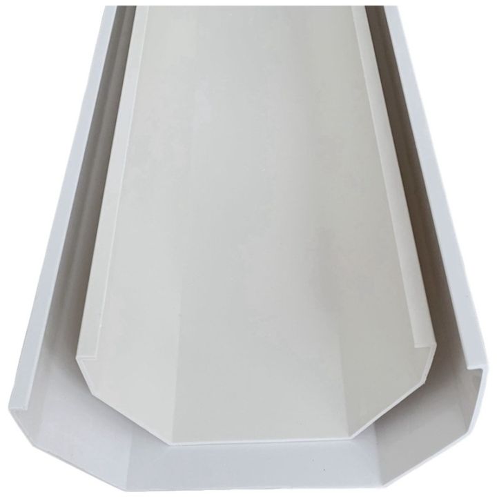 Household outdoor eaves receive rain PVC rainwater trough U-shaped row ...