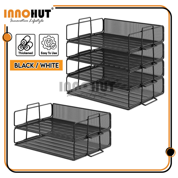 Innohut Metal Document Sorage Rack Document Tray Desktop Paper ...
