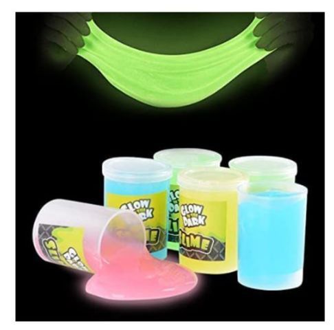 Kicko Glow in The Dark Slime 6 Pack Assorted Neon Colors Toy for Any ...