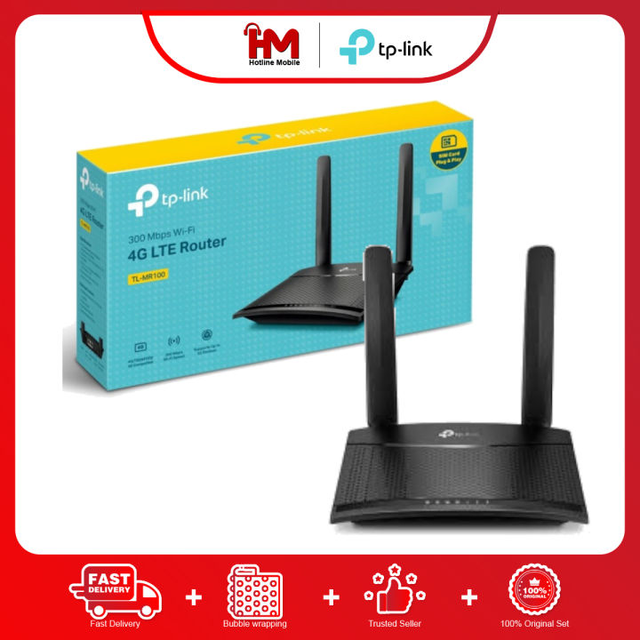 TP-LINK TL-MR100 300 Mbps Wireless N 4G LTE Router | Lazada