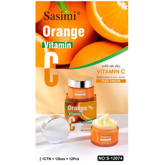 SASIMI Vitamin C Face Cream ครีมวิตามินซี บำรุงผิวหน้า เพิ่มความกระจ่าง ...