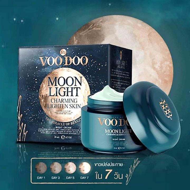 VOODOO MOONLIGHT NIGHT CREAM UNIFIED SKIN FOR CHARMING ครีมบำรุงผิวหน้า ...