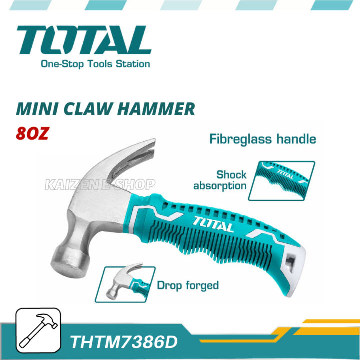 TOTAL THTM7386D Mini Claw Hammer 8OZ (220g) | Lazada