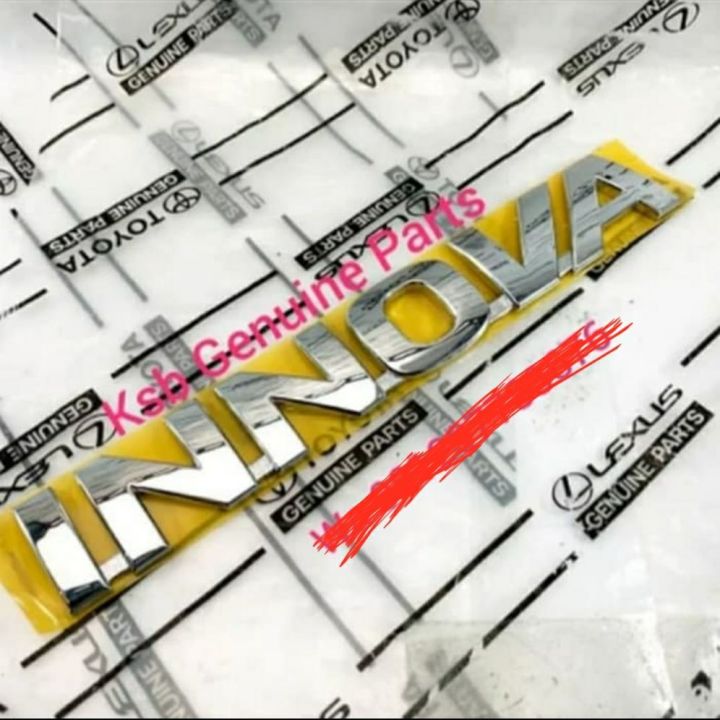Emblem Logo Tulisan Bagasi Belakang Innova Inova Original Asli Baru ...