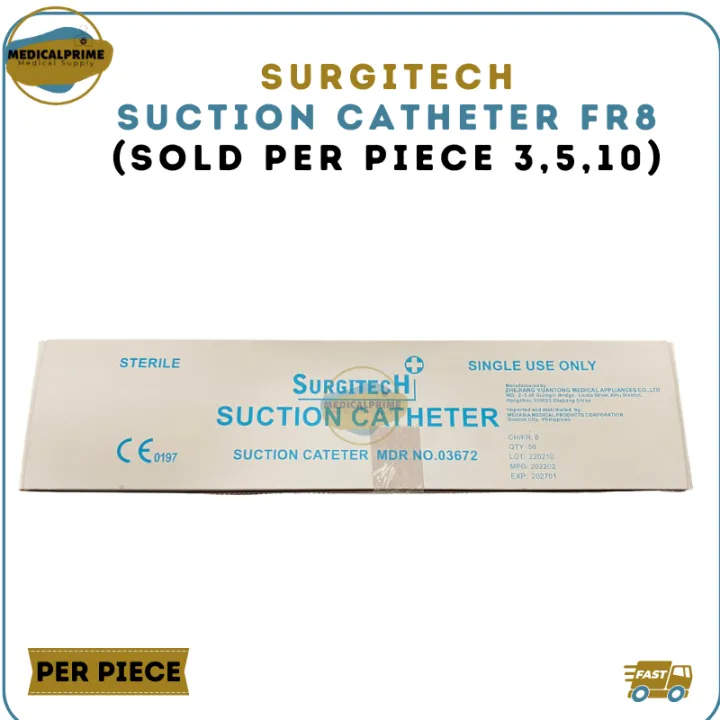 SURGITECH SUCTION CATHETER FR 8 (SOLD PER PIECE) | Lazada PH