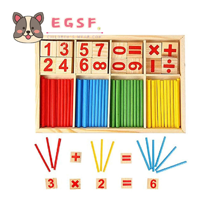 Counting Number Blocks and Sticks | Montessori Toys for Kids Learning ...