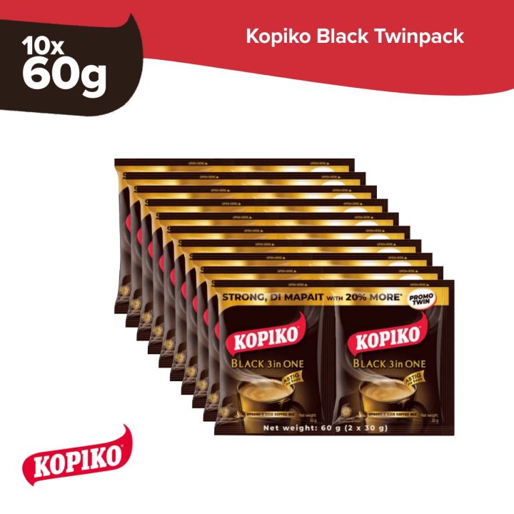Kopiko Black 3-in-1 Promo Twin Pack 10x2x30g | Lazada PH