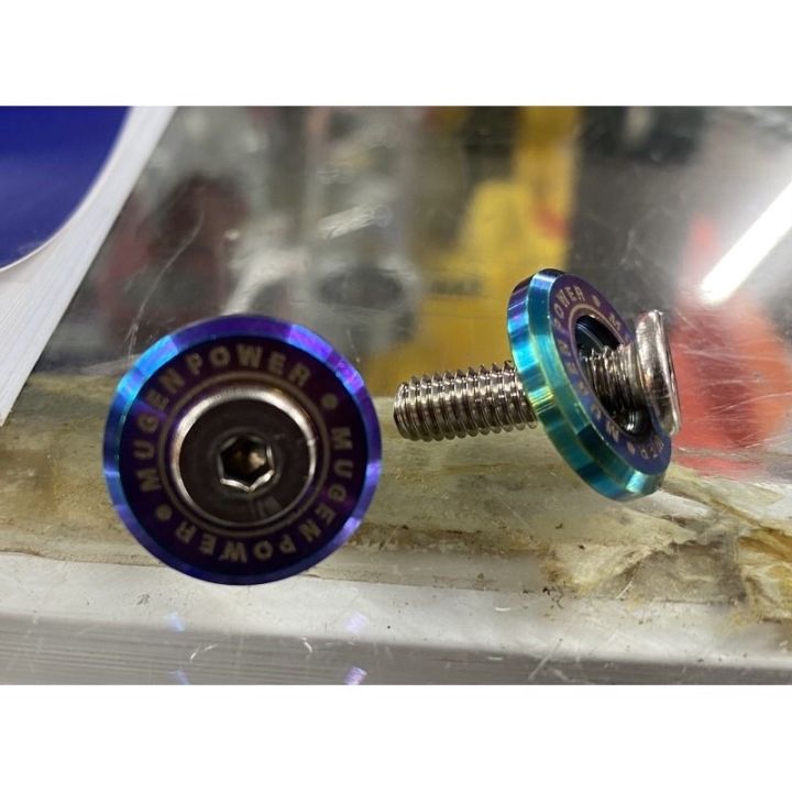 mugen power nut plate titanium dan chrome | Lazada