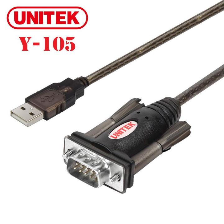 Cáp chuyển đổi USB sang RS232 (cổng COM 9 chân) Unitek Y-105 | Lazada.vn