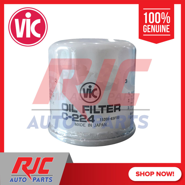 Vic Oil Filter C-224 For Nissan Sentra Exalta (QG13DE), Serena (SR20DE ...