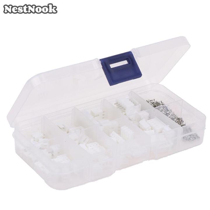 NestNook 230pcs box XH 2.54 2p 3p 4p 5pin 2.54mm Pitch Terminal Kit JST Connector | Lazada PH