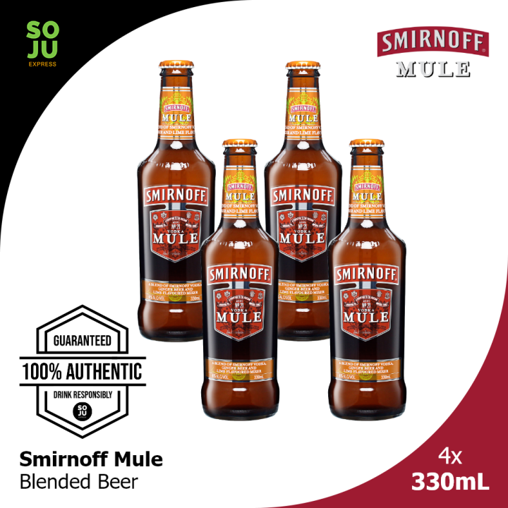 Smirnoff Mule Beer - 330ml x 4 | Lazada PH