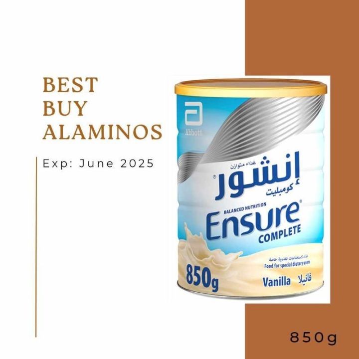Ensure Complete Powder Milk 850g Vanilla Flavor UAE | Expiry June 2025 ...