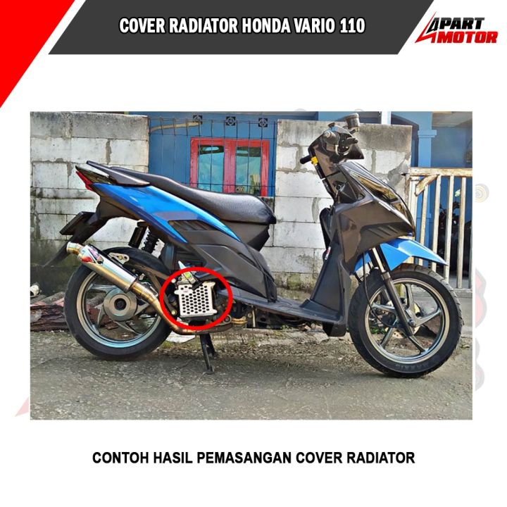Cover Radiator Vario 110 Karbu Tutup Radiator Model HRC CNC 5 Variasi ...