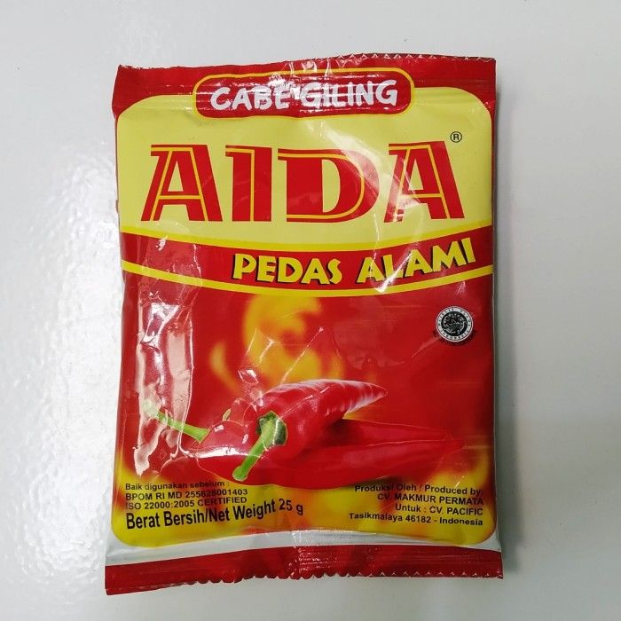 AIDA Cabe Bubuk 25gr Pedas Alami Cabai Kering Tabur | Lazada Indonesia