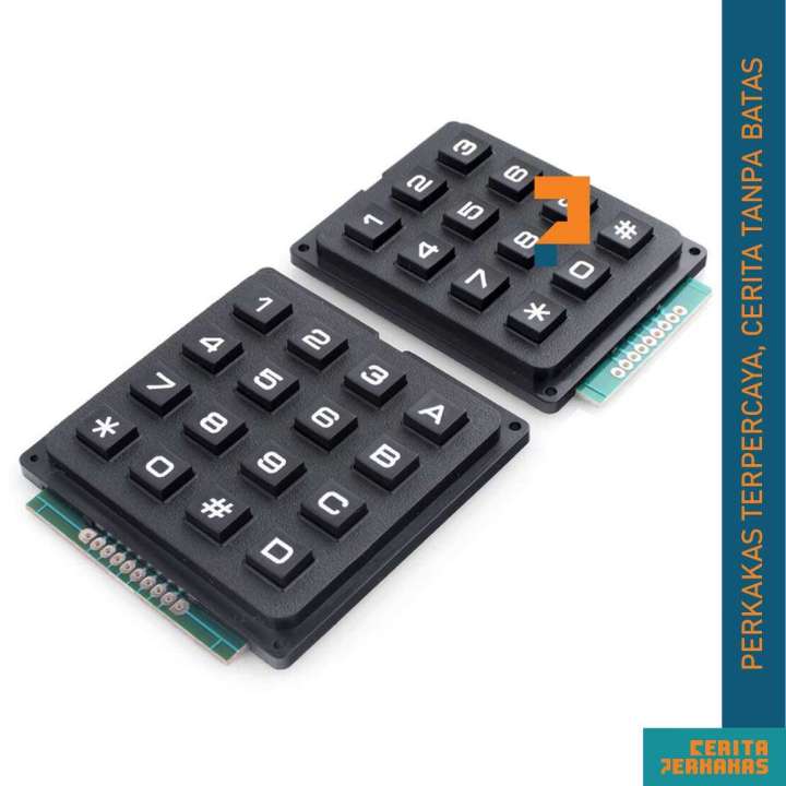 Mini Keypad 3x4 4x4 CP / Keyboard Pertamini Numeric POM Matrix Matriks ...
