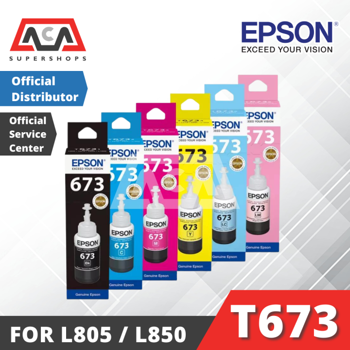 EPSON INK REFILL T673 (ALL COLORS) FOR L805/ L850 PRINTER | Lazada PH