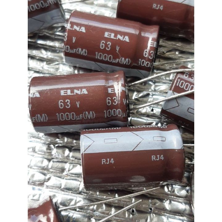 ส่งฟรี [เก็บปลายทาง]Elna RJ4 1000uf 63v capacitor ตัวเก็บประจุ คาปาซิเตอร์ | Lazada.co.th