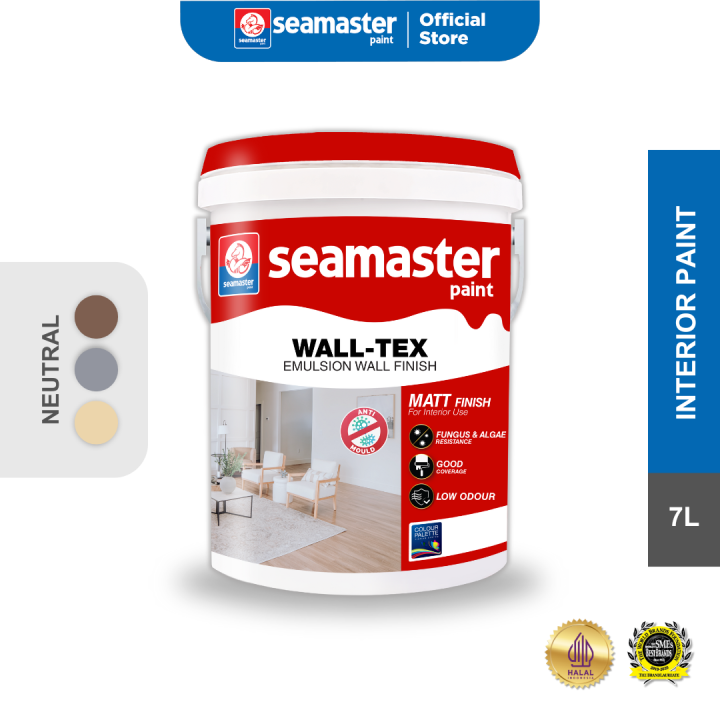 Seamaster Wall-Tex Emulsion Paint 7700 - Neutral Tones | Lazada