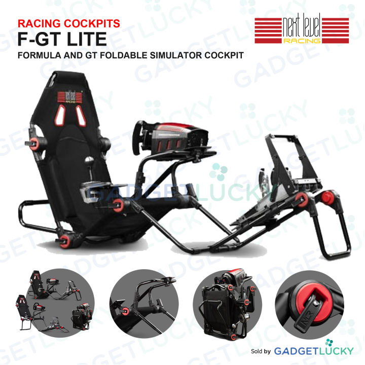 Next Level Racing รุ่น F-GT LITE (ไม่รวมจอยพวงมาลัย) Full Cockpit พับ ...