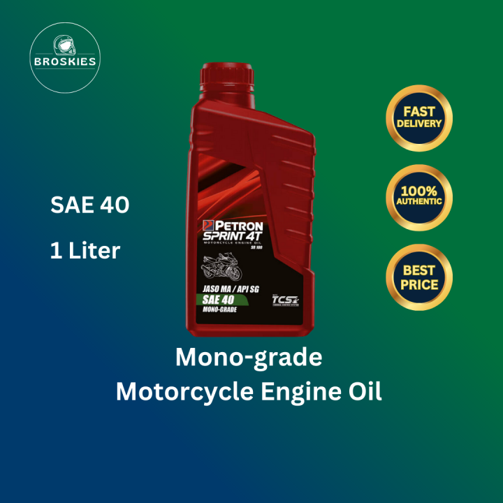 Petron Sprint4T SR100 Monograde Motorcycle Engine Oil SAE 40 | Lazada PH