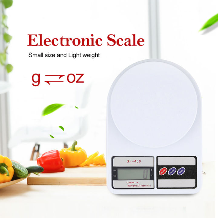 【Free Battery】Kitchen Scale SF-400 Digital LCD Scale High Precision Electronic Weighing Scale ...