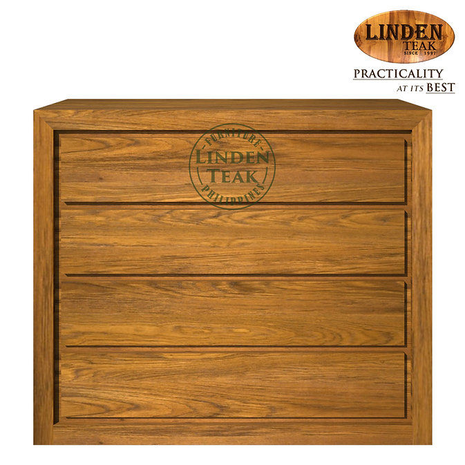 Linden Teak Handcrafted Solid Teak Wood Chest Drawer Big w/o Leg ...