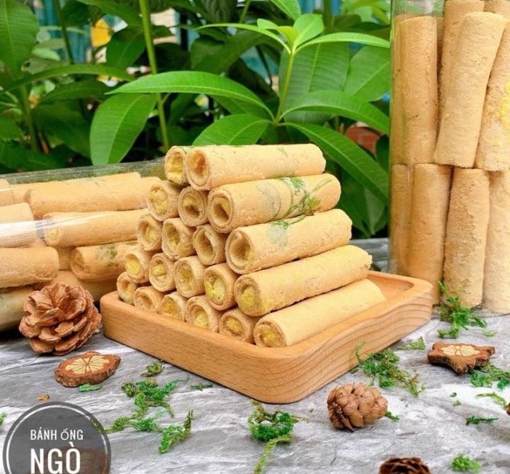Bánh Ống Ngò Sầu Riêng 500g - ăn vặt ngon | Lazada.vn