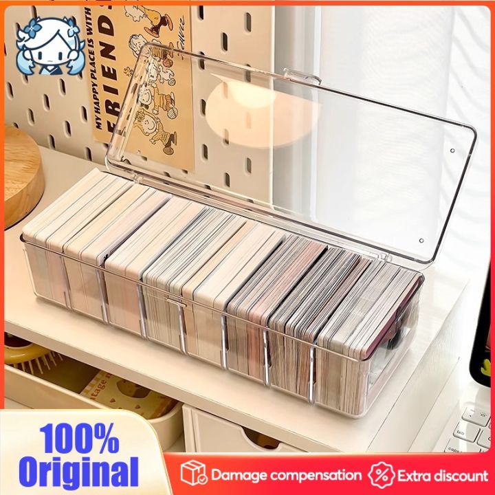 Acrylic Card Storage Box Transparent Storage Box Playing Card Storage ...