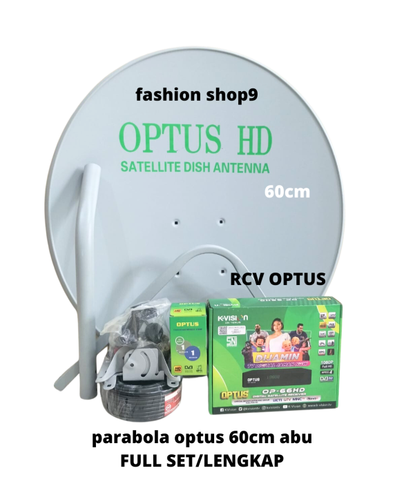 Parabola Mini Optus 60 cm Full Set Lengkap Termasuk Receiver Optus - Parabola Mini Full Set ...