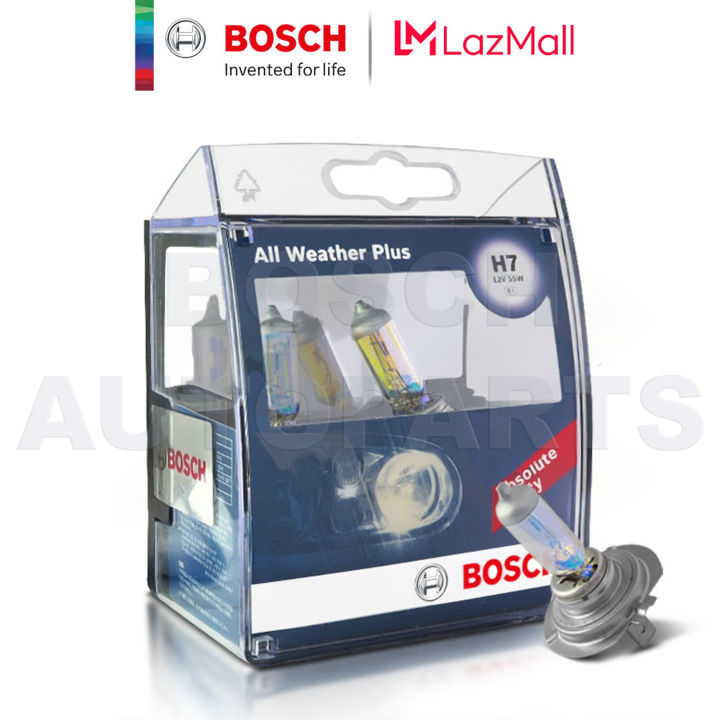 BOSCH H7 ALL WEATHER 12V 55W SET HALOGEN BULB | Lazada PH