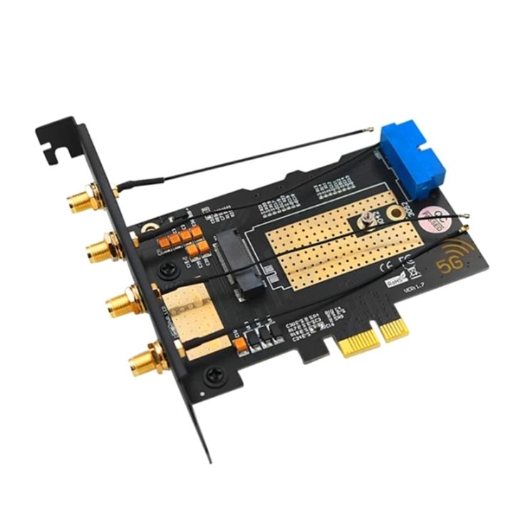 M.2 B Key USB3.0 & PCIe 5G Dual Bus 5G-WWAN Card Adapter Card, Desktop ...